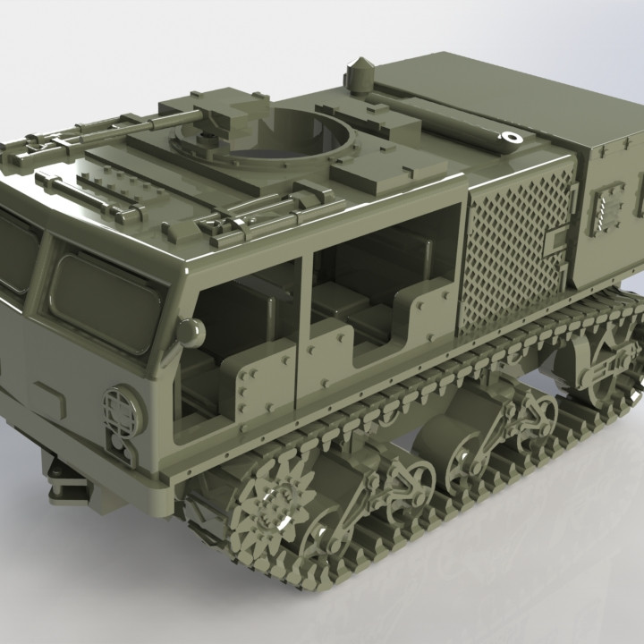 3D Printable M4 high speed tractor (USA, WW2, D-day) by Wargame3d
