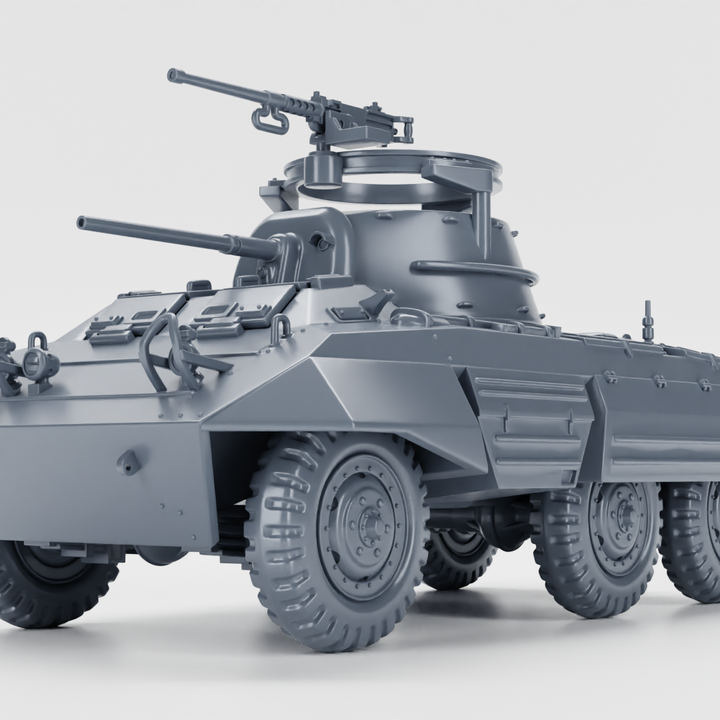 3D Printable M8 Greyhound - Light Armored Car M8 (USA, WW2, D-day) by ...