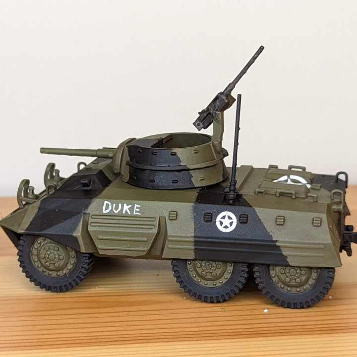 3D Printable M8 Greyhound - Light Armored Car M8 (USA, WW2, D-day) by ...