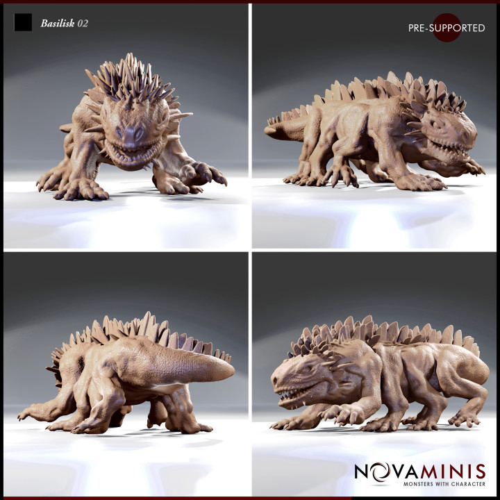 3d Printable Basilisk 02 By Novaminis