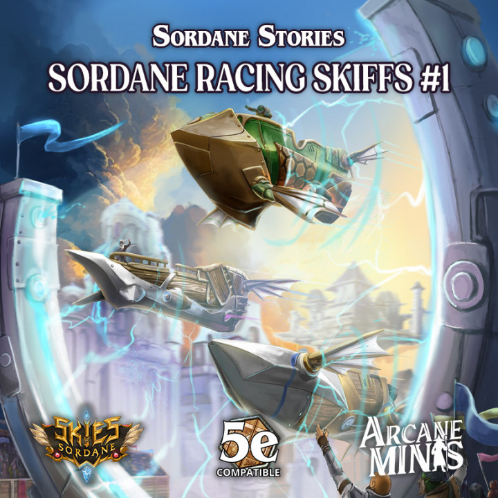 3D Printable Airship - Risky Racing Skiffs by Sordane Publishing