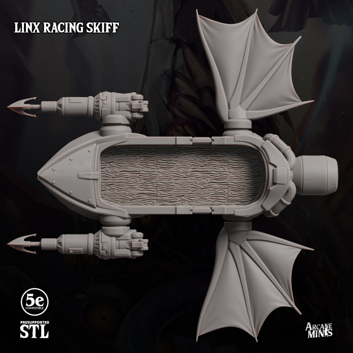 3D Printable Airship - Risky Racing Skiffs by Sordane Publishing