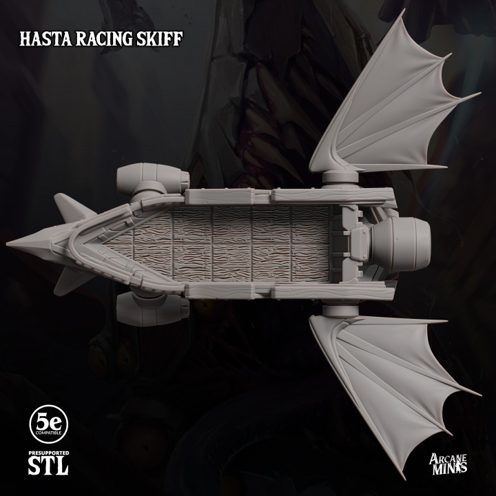 3D Printable Airship - Risky Racing Skiffs by Sordane Publishing