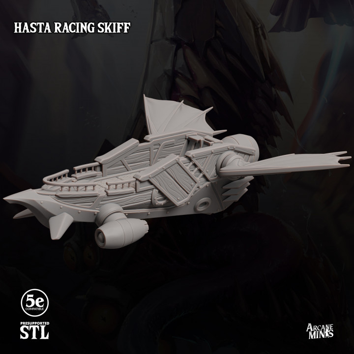 3D Printable Airship - Risky Racing Skiffs by Sordane Publishing