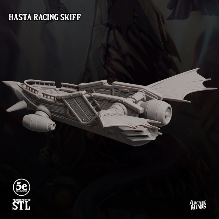 3D Printable Airship - Risky Racing Skiffs by Sordane Publishing