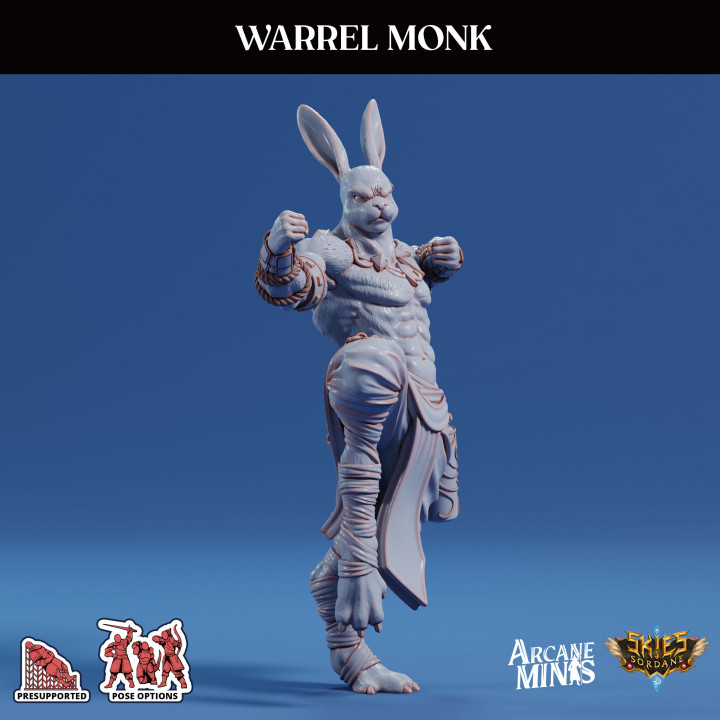 3D Printable Warrel Monk by Sordane Publishing
