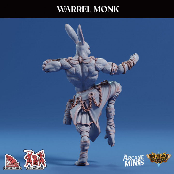 3D Printable Warrel Monk by Sordane Publishing