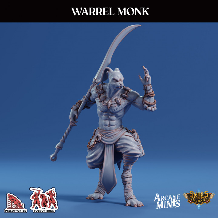 3D Printable Warrel Monk by Sordane Publishing