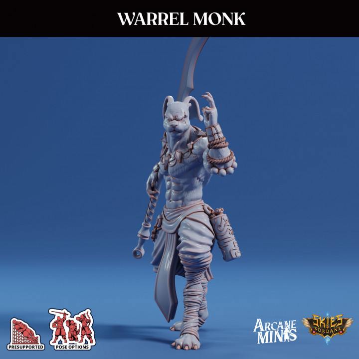 3D Printable Warrel Monk by Sordane Publishing