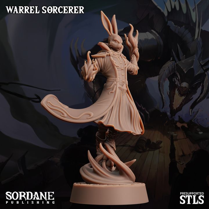 3D Printable Warrel Sorcerer by Sordane Publishing