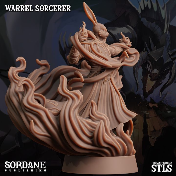 3D Printable Warrel Sorcerer by Sordane Publishing