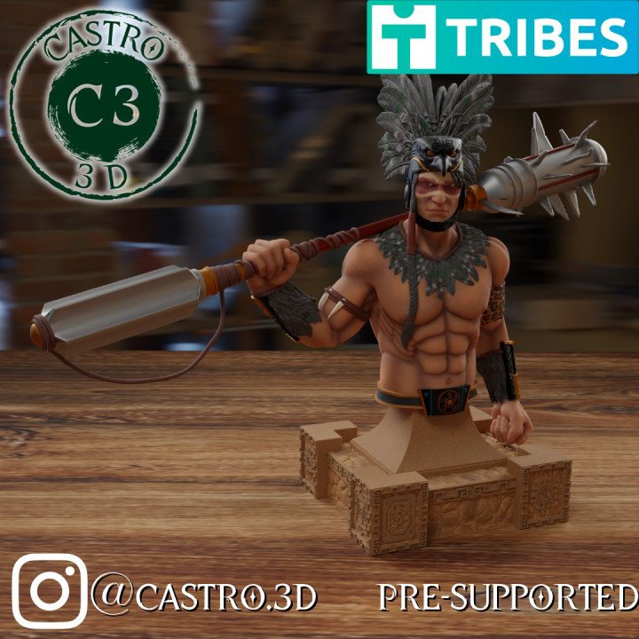3D Printable Buluc Chabtan The Mayan God of War by Castro3D