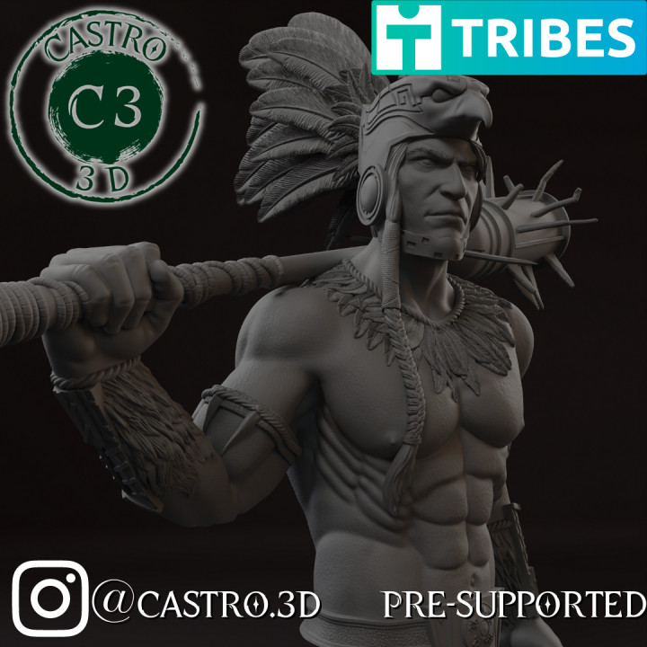 3D Printable Buluc Chabtan The Mayan God of War by Castro3D