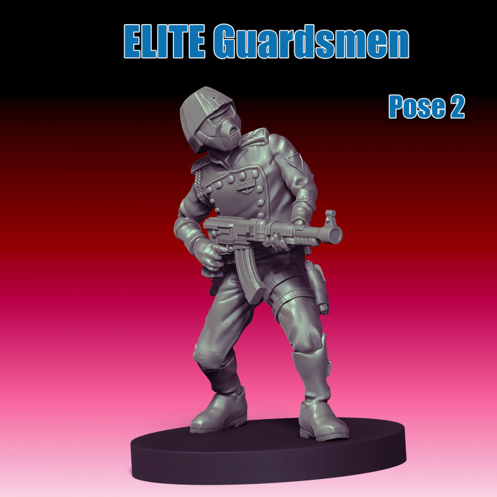 3D Printable Elite 'Cartoon' Guardsmen Squad by Dark-Platypus Studio