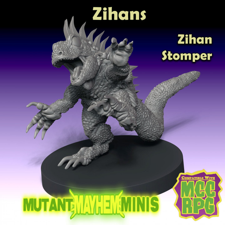 3D Printable Zihans, Mutant Iguana LizardFolk by Dark-Platypus Studio
