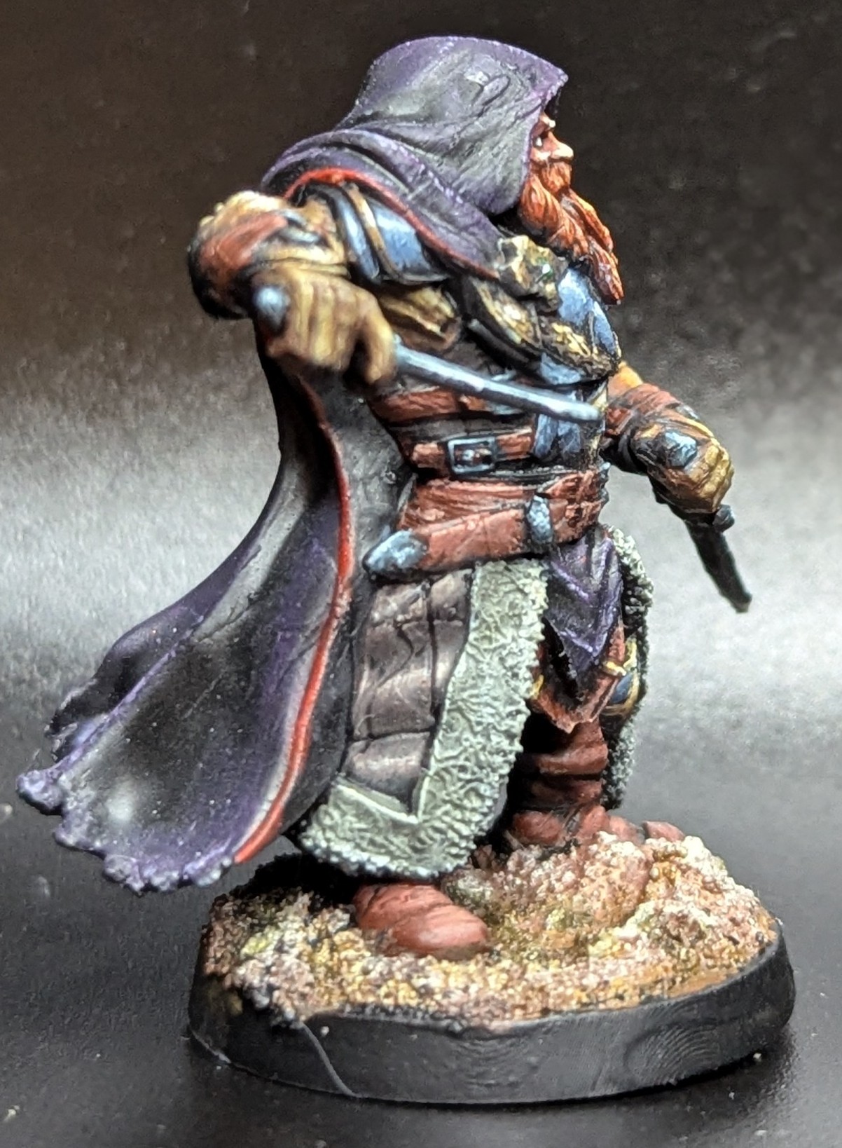 3D Printable Dwarven Rogue masked & unmasked (28mm & 32mm & 75mm) by ...