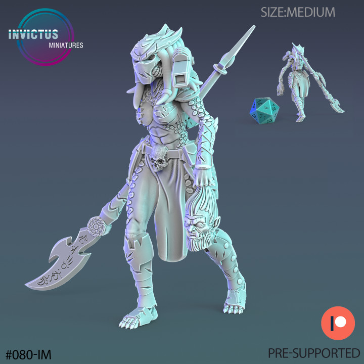 3D Printable Female Space Hunter Spear / Soldier Squad Officer ...
