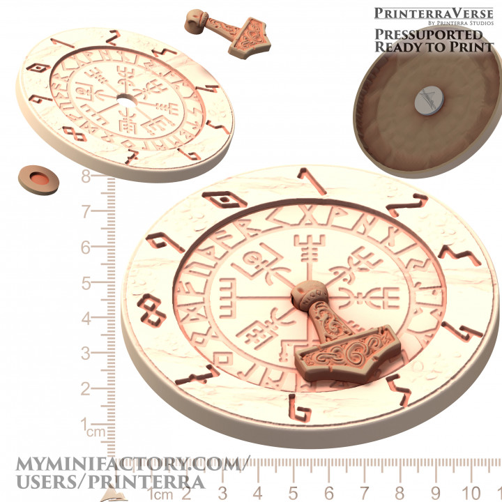 3D Printable 022 NORSE Ragnarok Turn Counter Accesories by Printerra ...