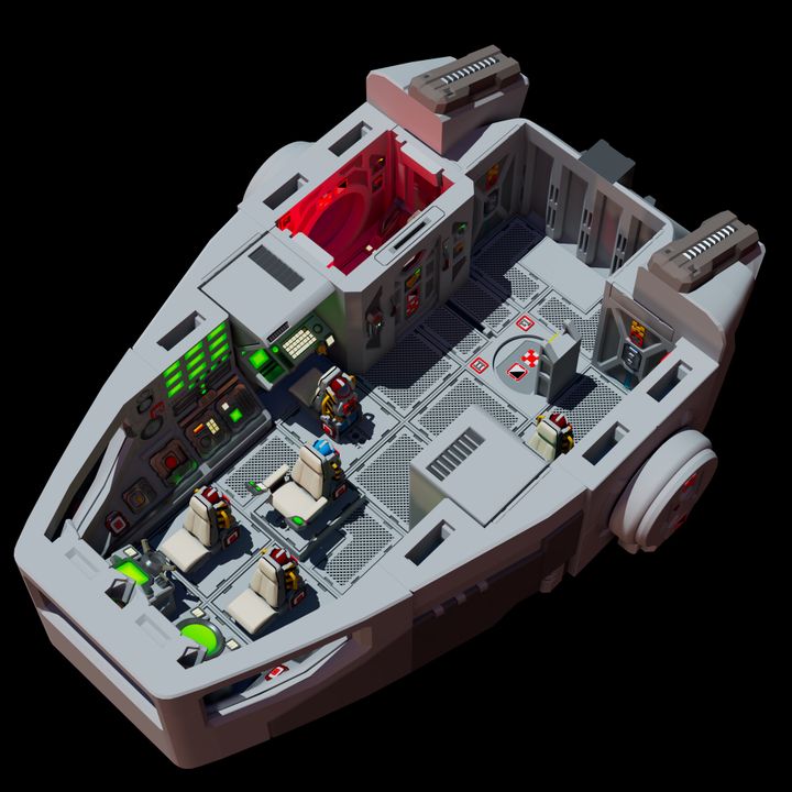 3D Printable Conning Tower Bridge for Odyssey and Chimera by 2nd Dynasty