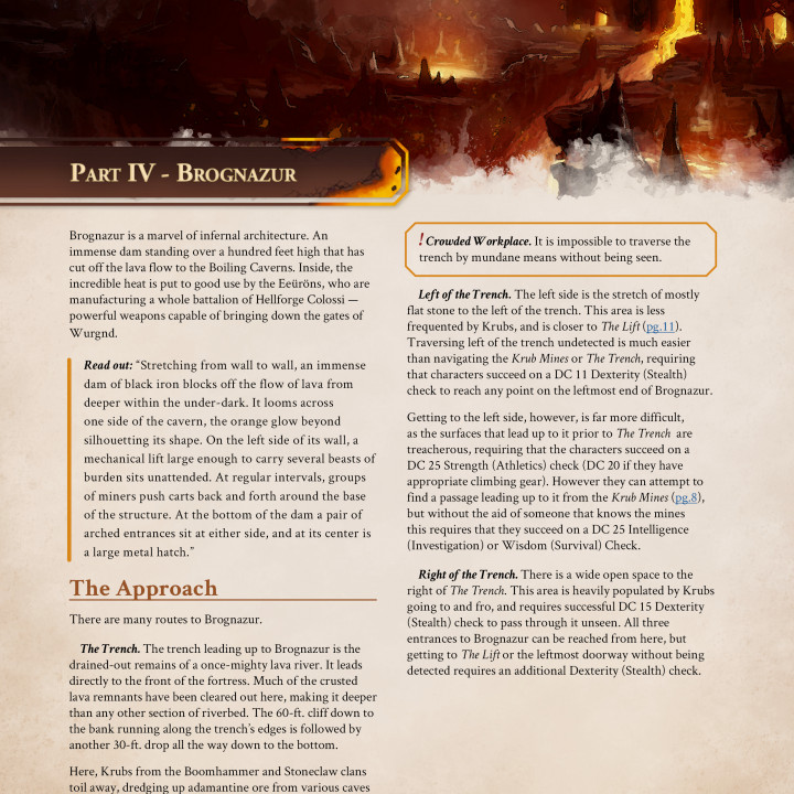 3D Printable PDF - Infernal Forges (5e Adventure) by Mammoth Factory