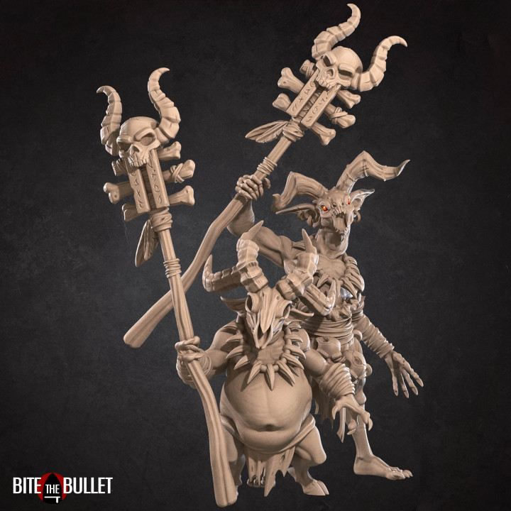 3D Printable Fallen Shamans (2 Models) by Bite the Bullet