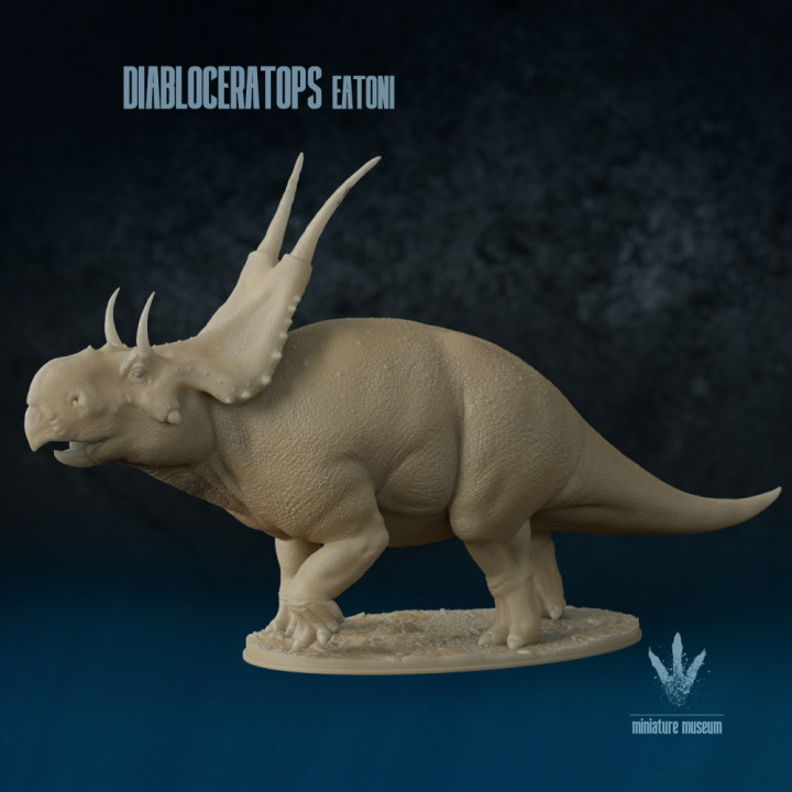 3D Printable Diabloceratops eatoni : The Devil-Horn Faced Lizard by ...