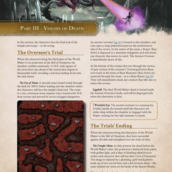 3D Printable PDF - Temple of Time (5e Adventure) by Mammoth Factory