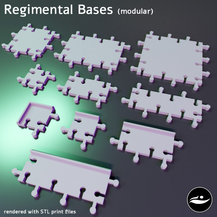 3D Printable Modular regimental base by Suhland Workshop