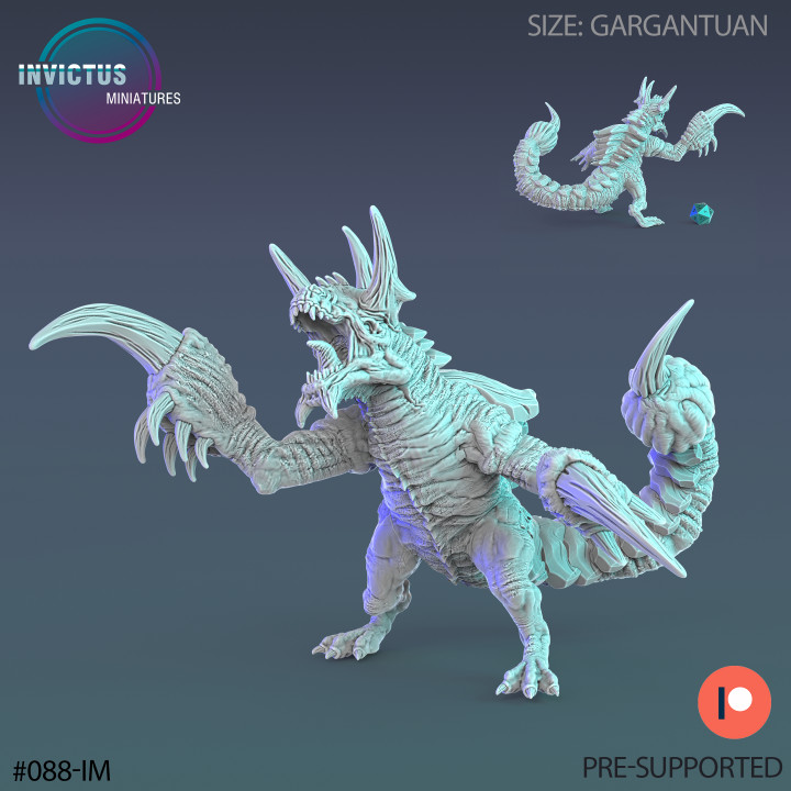 3D Printable Alien Tarrasque Set / Cosmic Beast / Space Creature / War ...