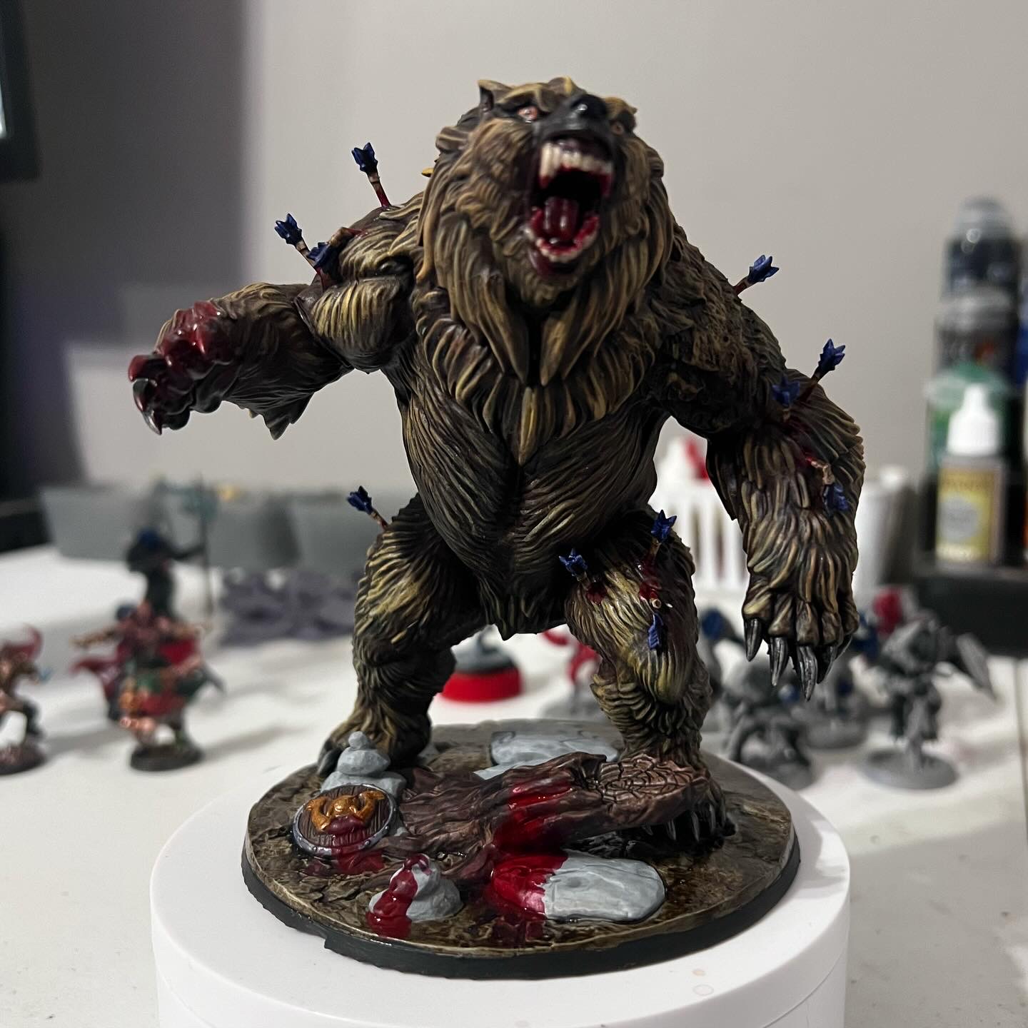 3D Printable Uul-Bavgar the Giant Bear (Nomad Orr'ugs) by Artisan Guild
