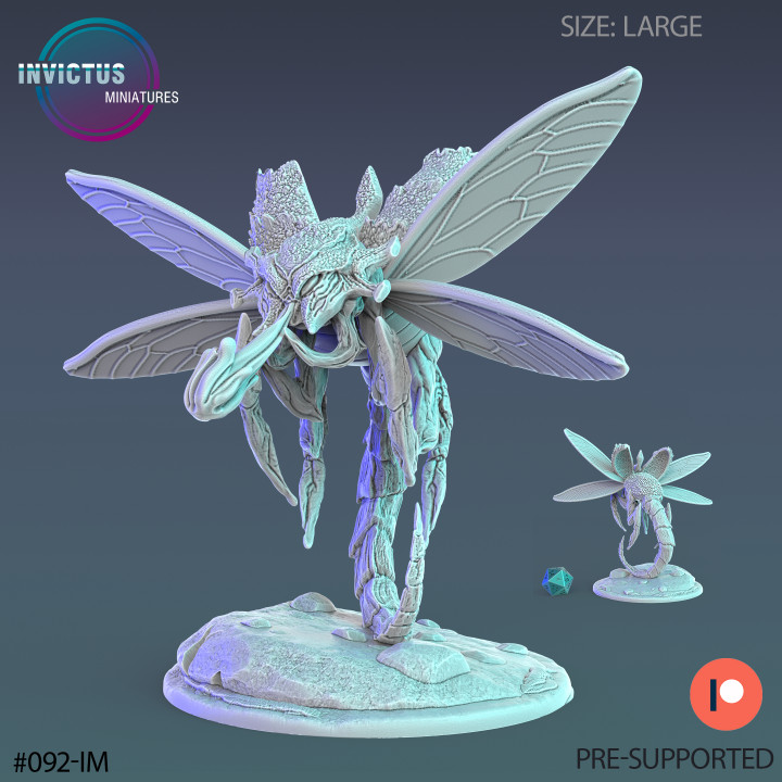 3D Printable Jungle Wasp Set / Cosmic Insect / Winged Space Alien / War ...
