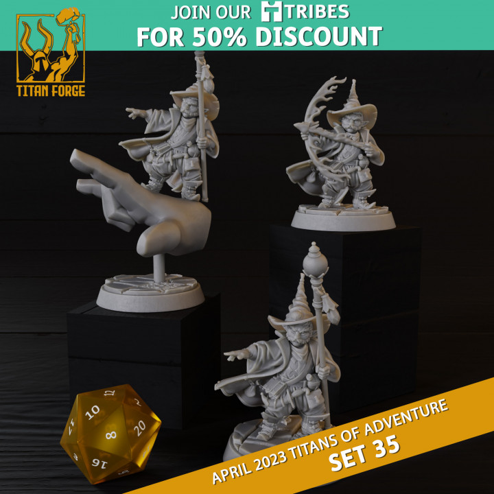 3D Printable RPG - DnD Hero Characters - Titans of Adventure Set 35 by ...