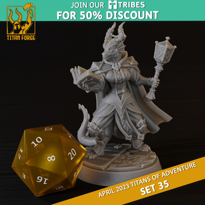 3D Printable RPG - DnD Hero Characters - Titans of Adventure Set 35 by ...