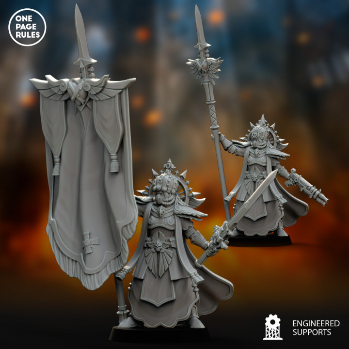 3D Printable High Sister (Canoness) - Blessed Sisters by One Page Rules