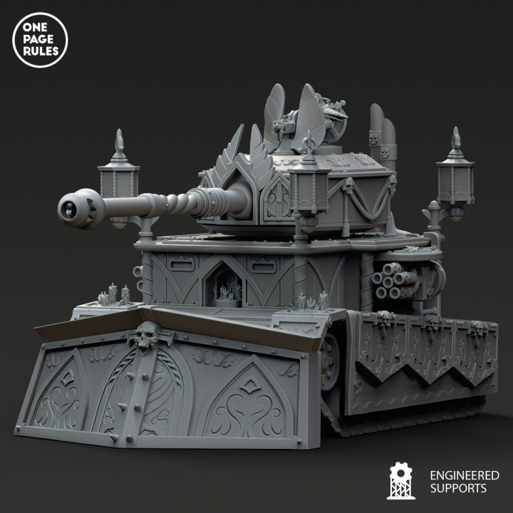 3D Printable Battle Tank - Blessed Sisters by One Page Rules