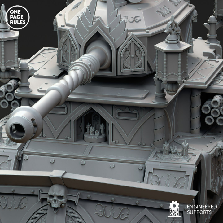 3D Printable Battle Tank - Blessed Sisters by One Page Rules