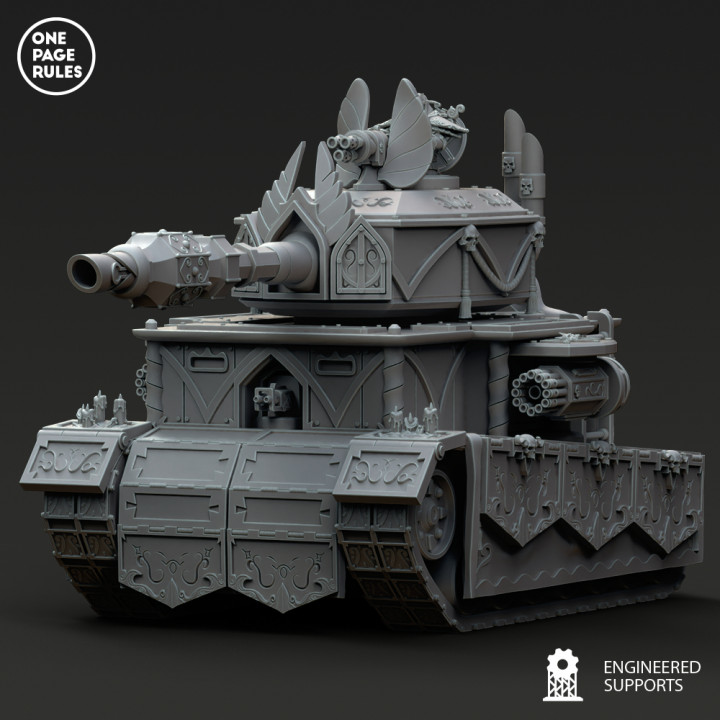 3D Printable Battle Tank - Blessed Sisters by One Page Rules