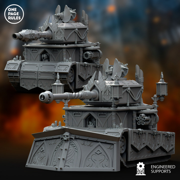 3D Printable Battle Tank - Blessed Sisters by One Page Rules