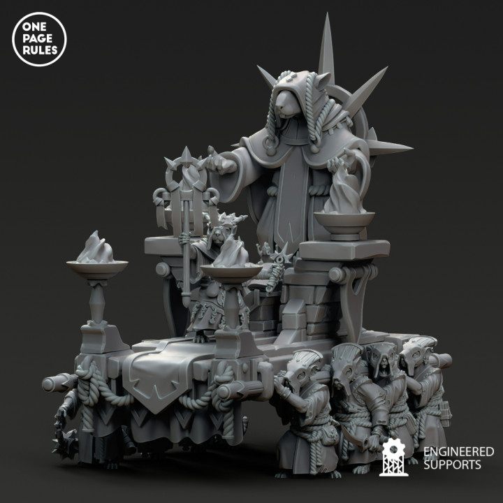 3D Printable Blessed Platform - Ratmen by One Page Rules