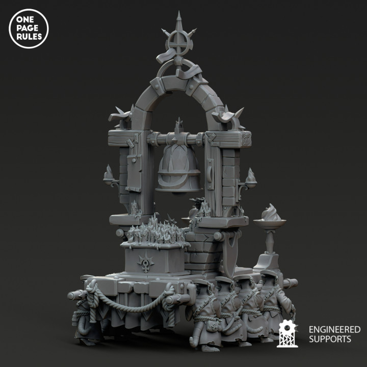 3D Printable Blessed Platform - Ratmen by One Page Rules