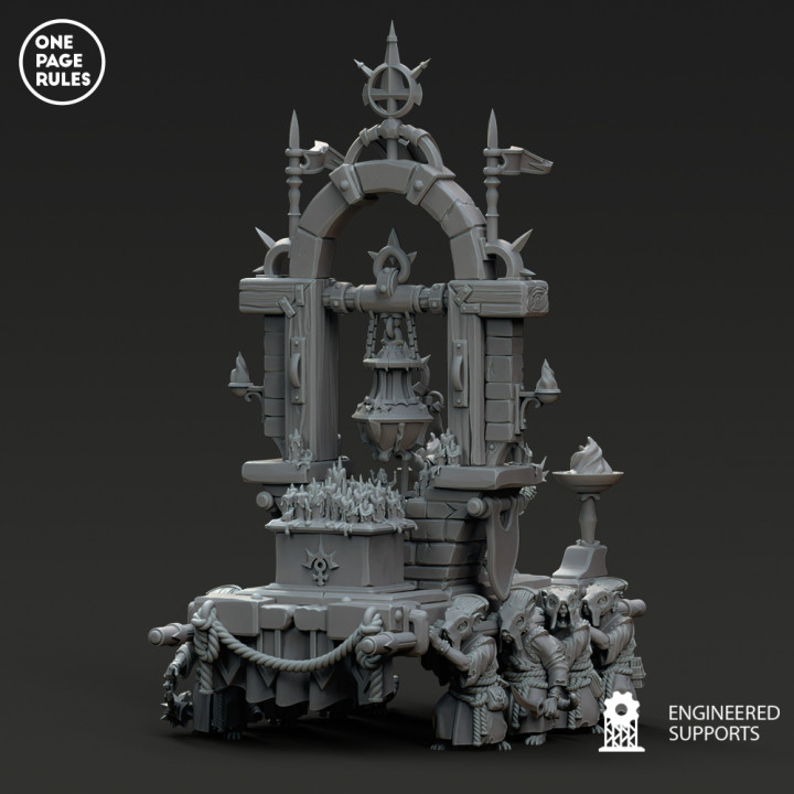 3D Printable Blessed Platform - Ratmen by One Page Rules