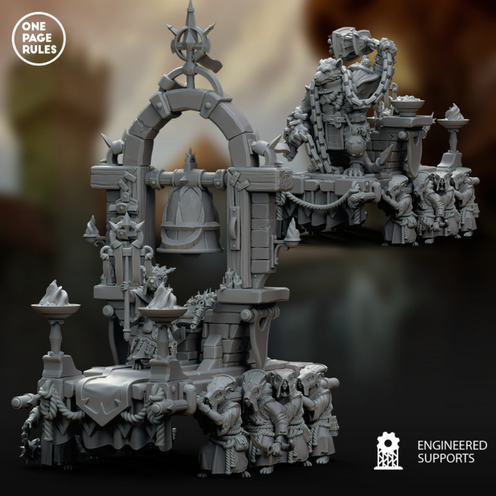3D Printable Blessed Platform - Ratmen by One Page Rules