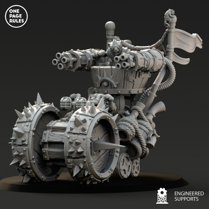 3D Printable Great Death Roller - Ratmen by One Page Rules