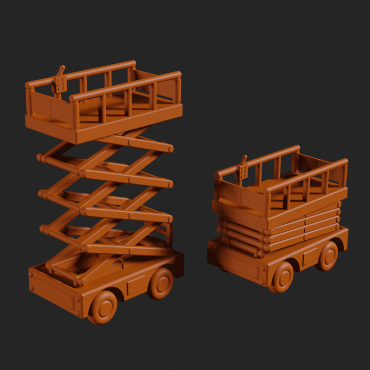3D Printable Scissor Lift by Donya Quick