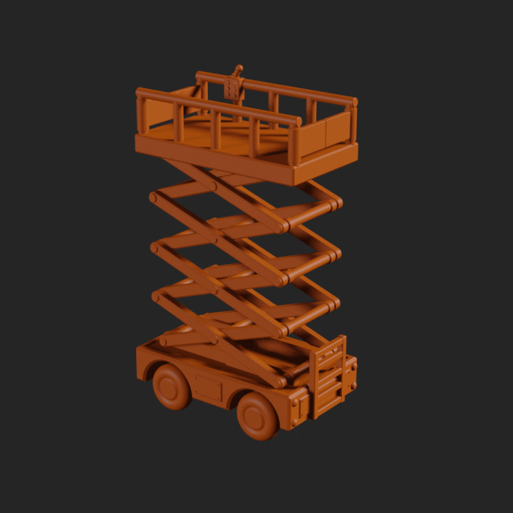 3D Printable Scissor Lift by Donya Quick