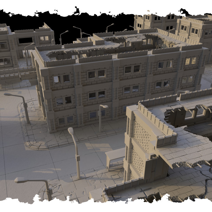 3D Printable 3D Printable Modular City | 6" x 6" Tiles by Evolved ...