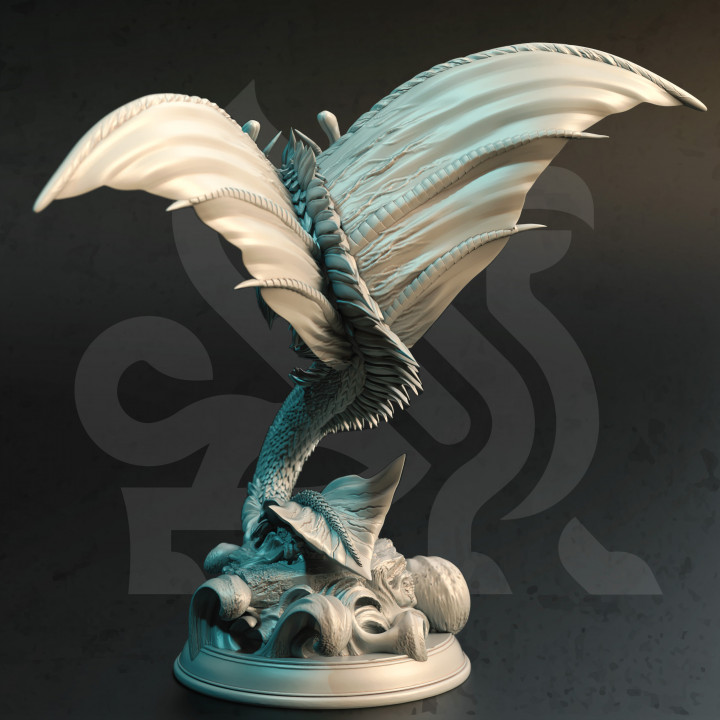 3D Printable Juvenile Mana Wyrm - Fyrindel by DM Stash