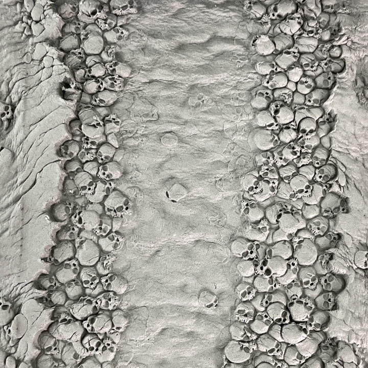 3D Printable Print N' Roll: Hall of Skulls (Texture Roller and Terrain ...