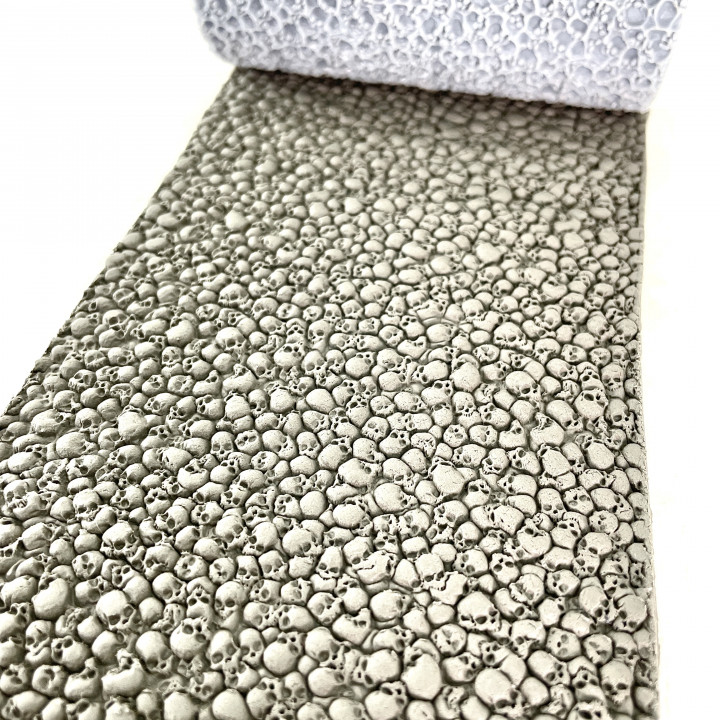 3D Printable Print N' Roll: Hall of Skulls (Texture Roller and Terrain ...