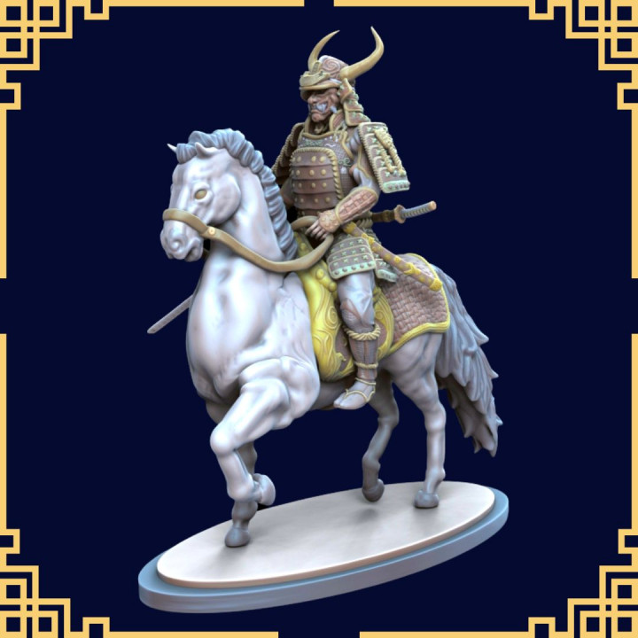 3D Printable Samurai Cavalry Squad by MiniaturesCraze